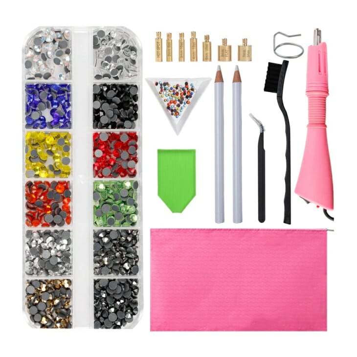 Caneta Aplicadora De Strass + 2.000 Strass – Descrição Magazine